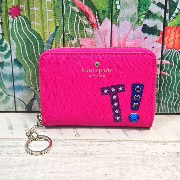 kate spade | Bags | Kate Spade Hartley Lane Cassidy Letter T Initial ...